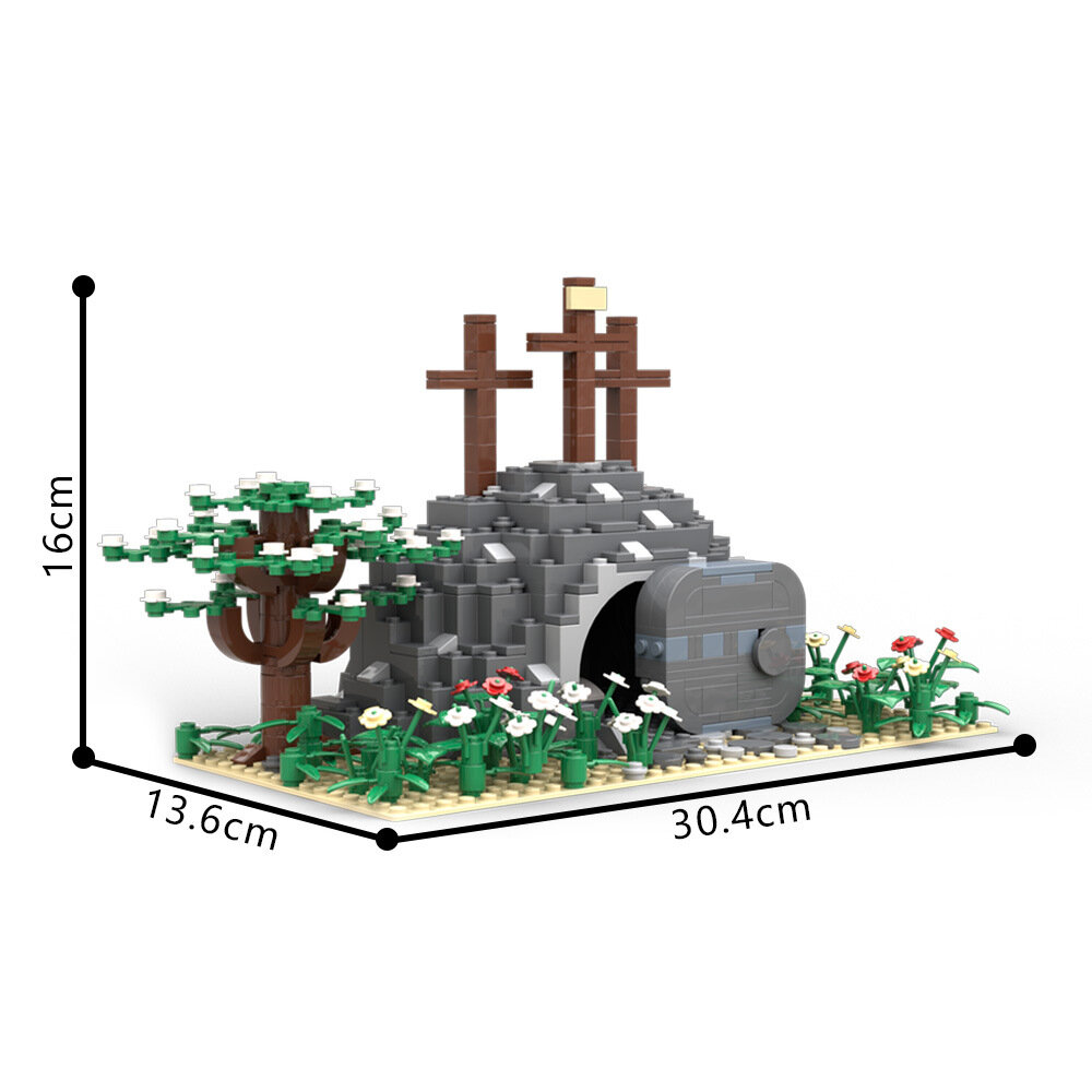 MOC-228495 Пустая гробница, игрушка Воскресения Иисуса, популярная трансграничная дропшиппинг