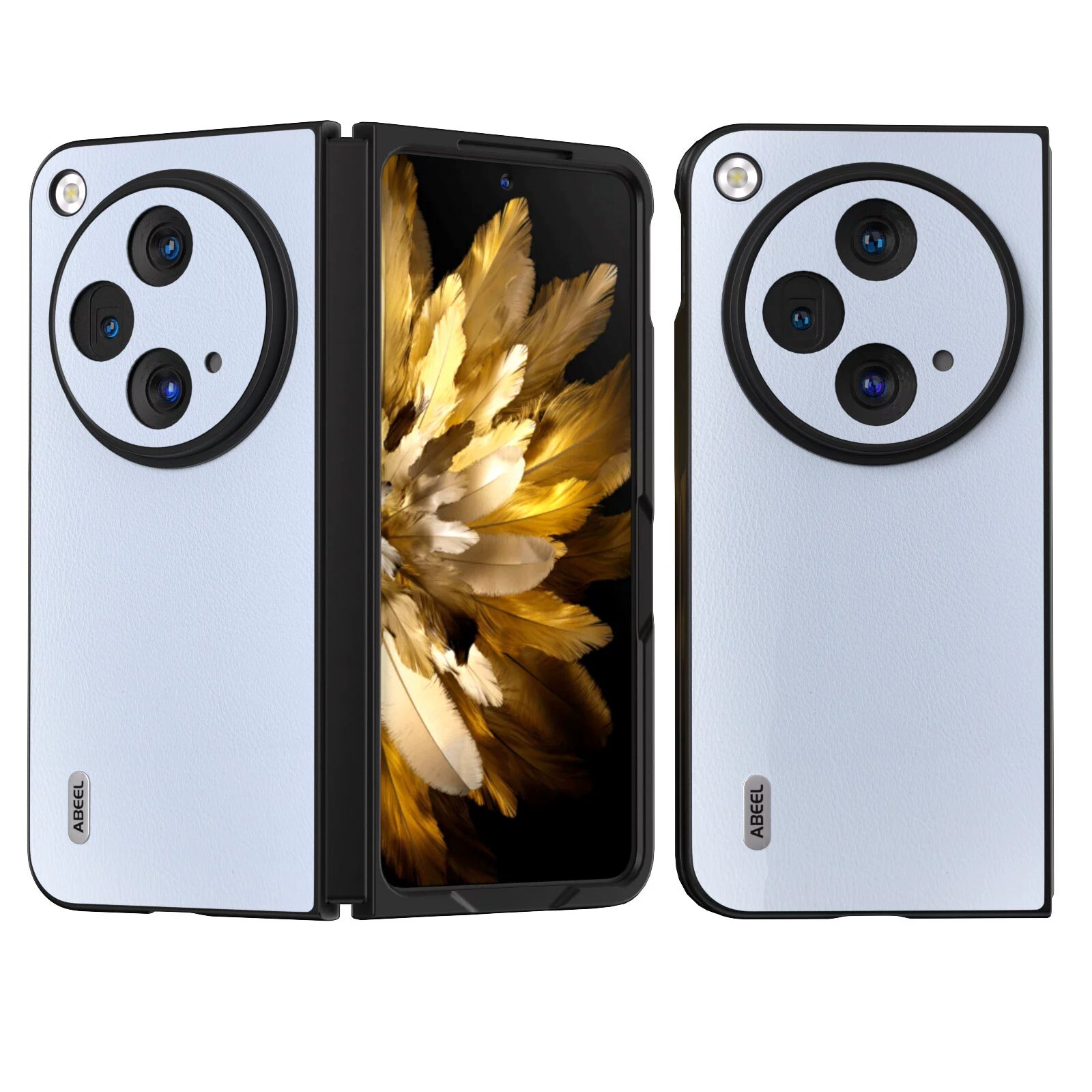 Силиконовый чехол для OPPO Find N3 Foldable, тонкий и защищенный, в цвете светло-голубой