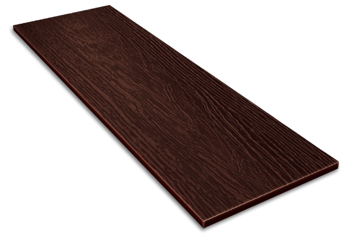 Фибросайдинг Decover Mokko, негорючий, влагоустойчивый, 3600 мм x 190 мм x 8 мм, коричневый