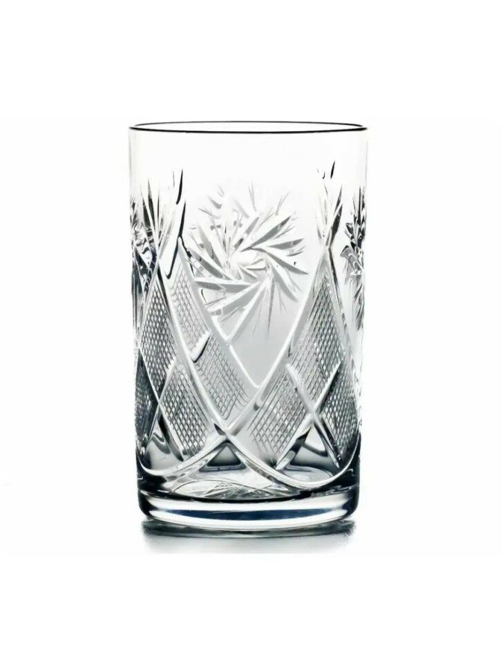 Хрустальный стакан для подстаканника "Солнце" 250 мл