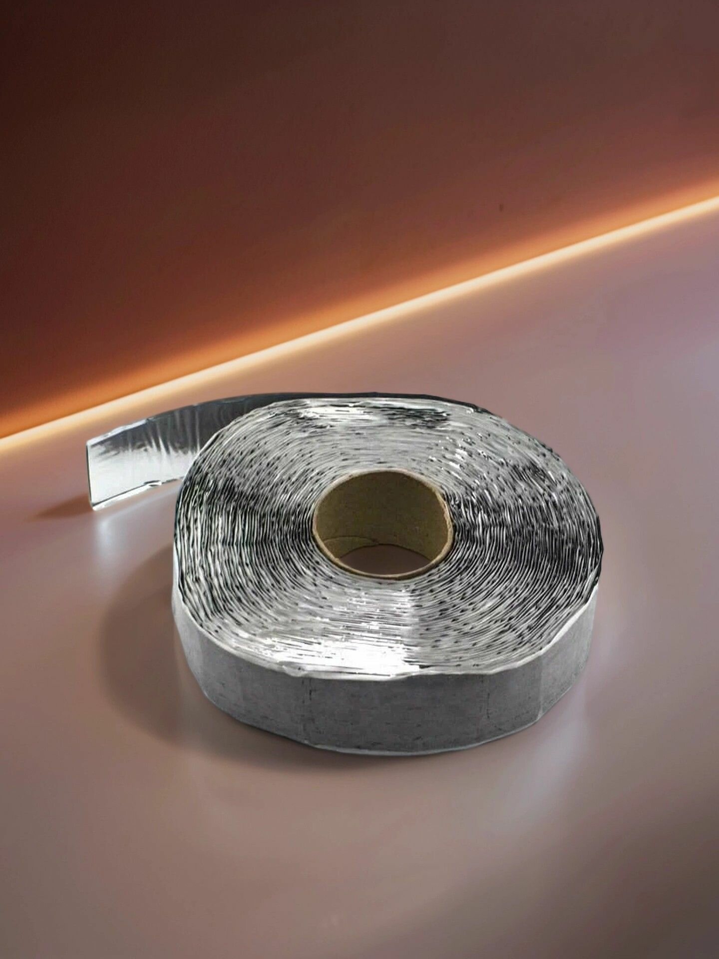 Пароизоляционная Лента Липлент МП45, 20м, звукоизоляция, влагостойкая, серебристо-черная