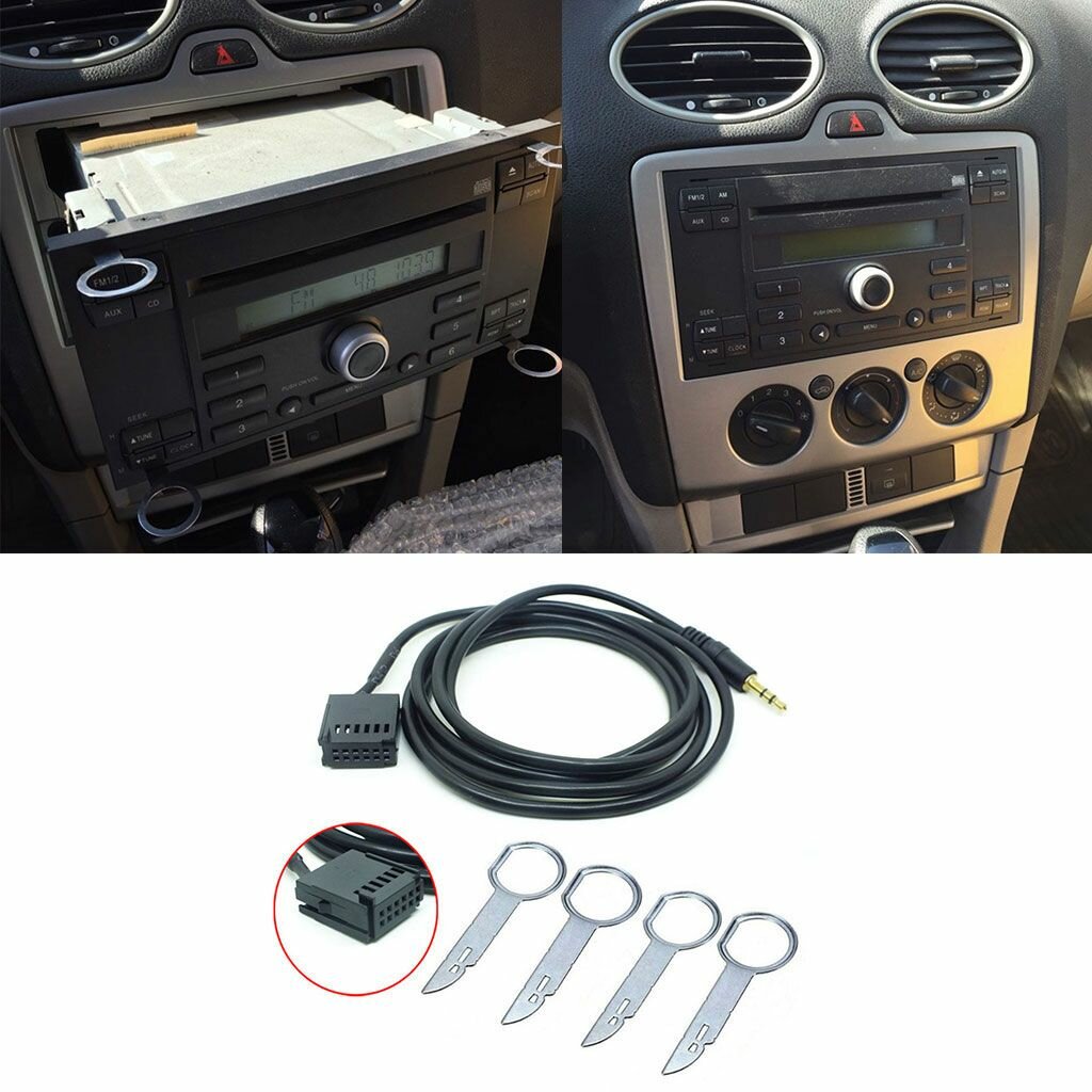 Aux in входной стерео -адаптерный кабель ведущие клавиши MP3 для - MK2 Connect Mk1 Transit Fiesta 6000CD