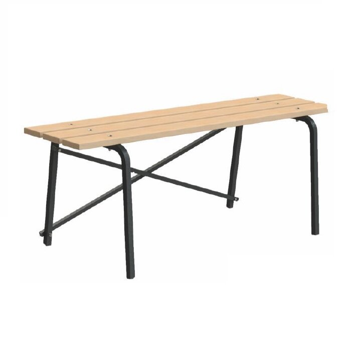 Скамейка Laksi Классик, деревянная на металлическом каркасе, 1,2 м (70146757102)