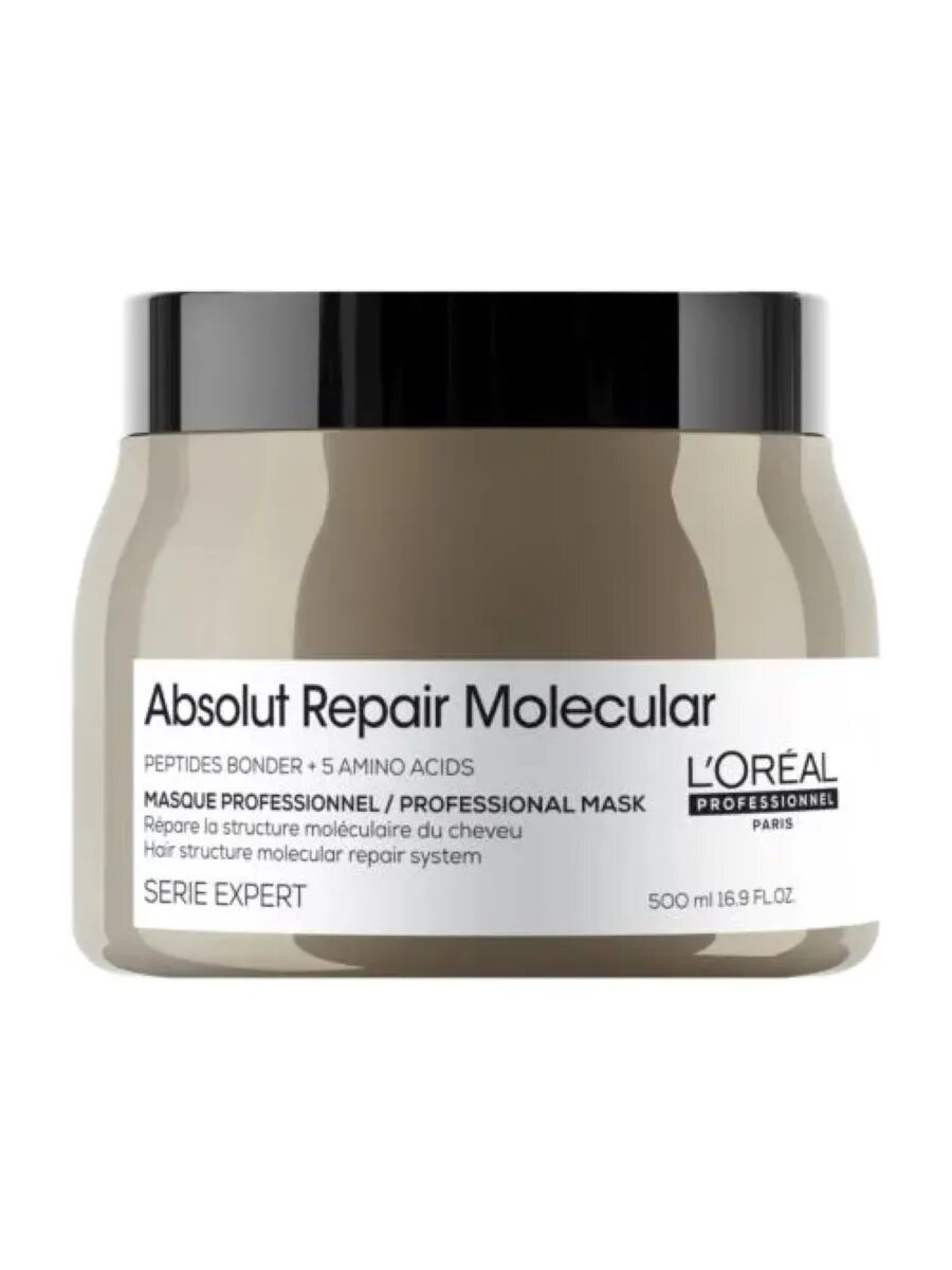 Loreal Absolut Rep Molecular Маска для восстановления волос 500мл