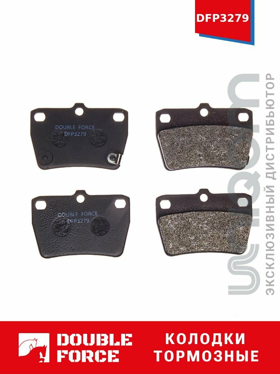 Колодки тормозные задние Chery TIGGO 2005 - 2013 / TOYOTA RAV4 1994 - 2007 / VORTEX TINGO 2010 - 2014 Double Force DFP3279