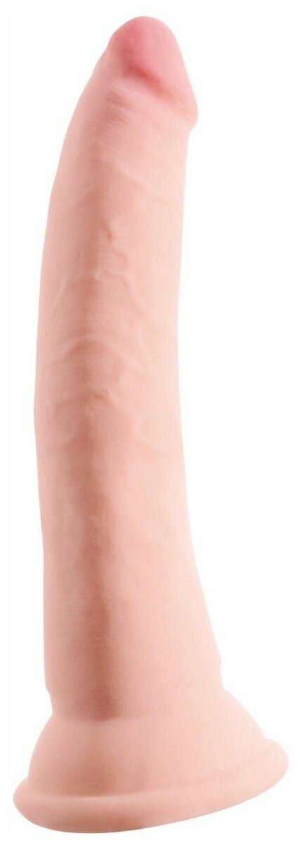 Телесный фаллоимитатор на присоске 7" Triple Density Cock - 21 см, Pipedream, термопластичный эластомер (TPE), телесный