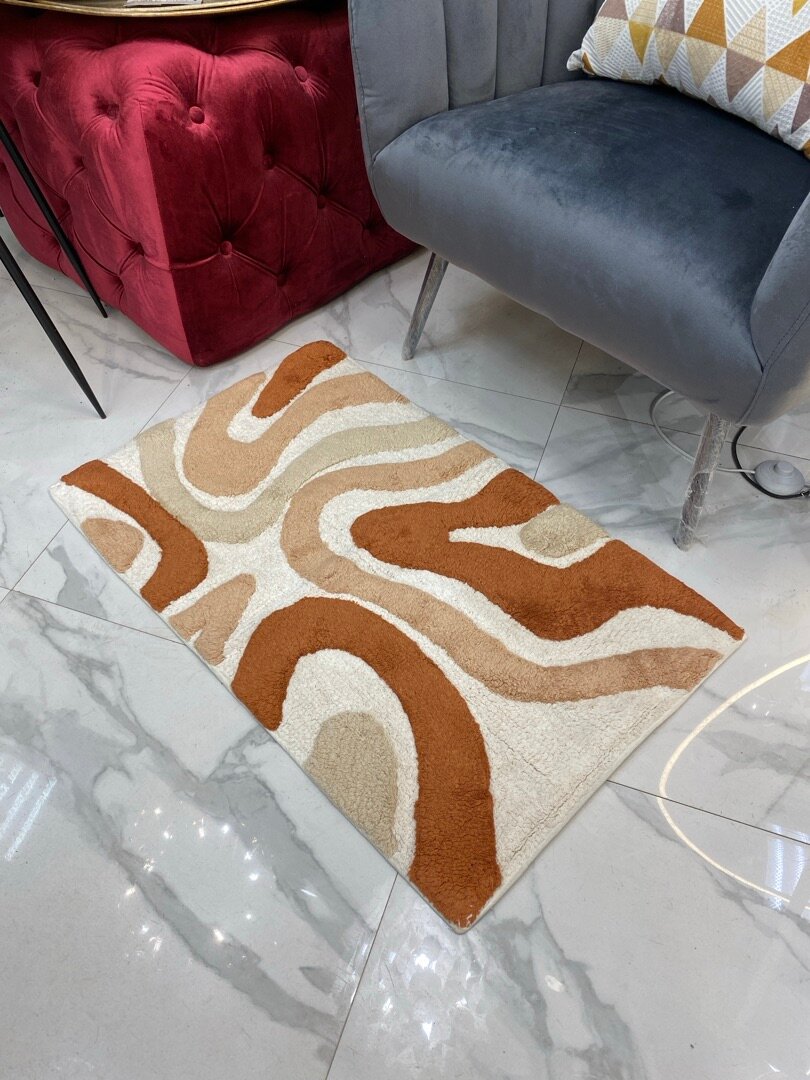 Коврик для ванной хлопок терракотовый Casaentera 80х50 см CE14-TK25-BM0001