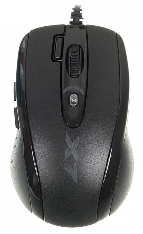 Компьютерная мышь A4Tech черная, оптическая 2000dpi USB 7but (X-710MK USB)
