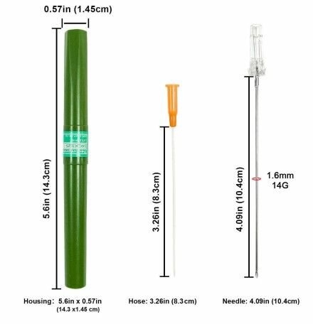 Декомпрессионная игла при пневмотораксе 14G