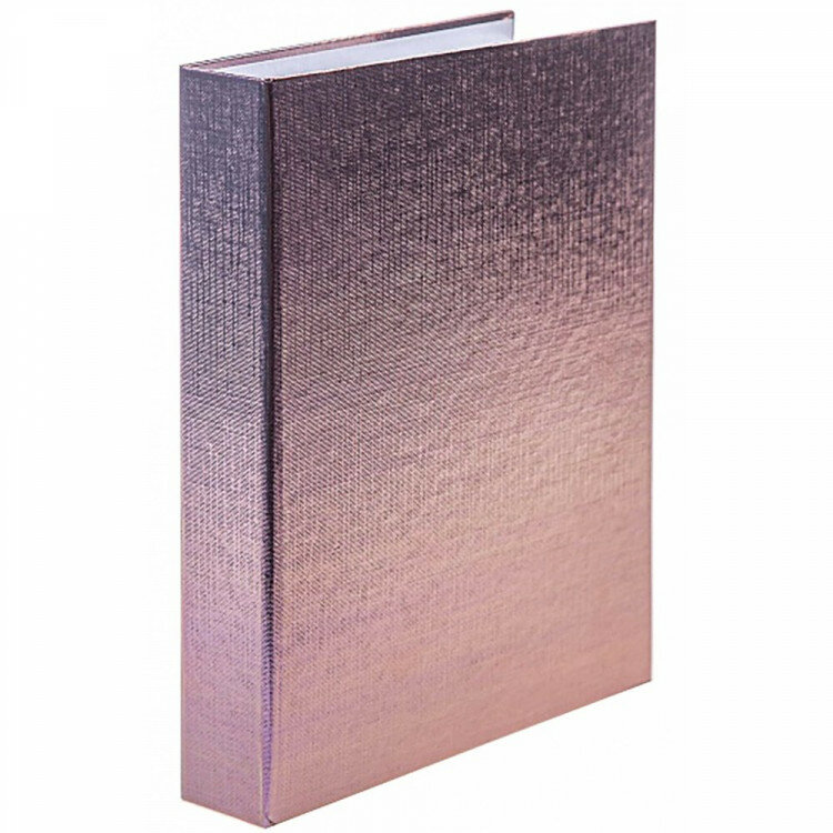 Тетрадь на кольцах А5 клетка 120 листов Hatber Бумвинил Металлик Коричневая арт 120ТК5В1_03404