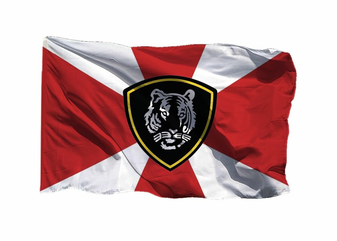 Флаг Восточного округа ВВ МВД РФ 90х135 см на сетке для улицы, для флагштока