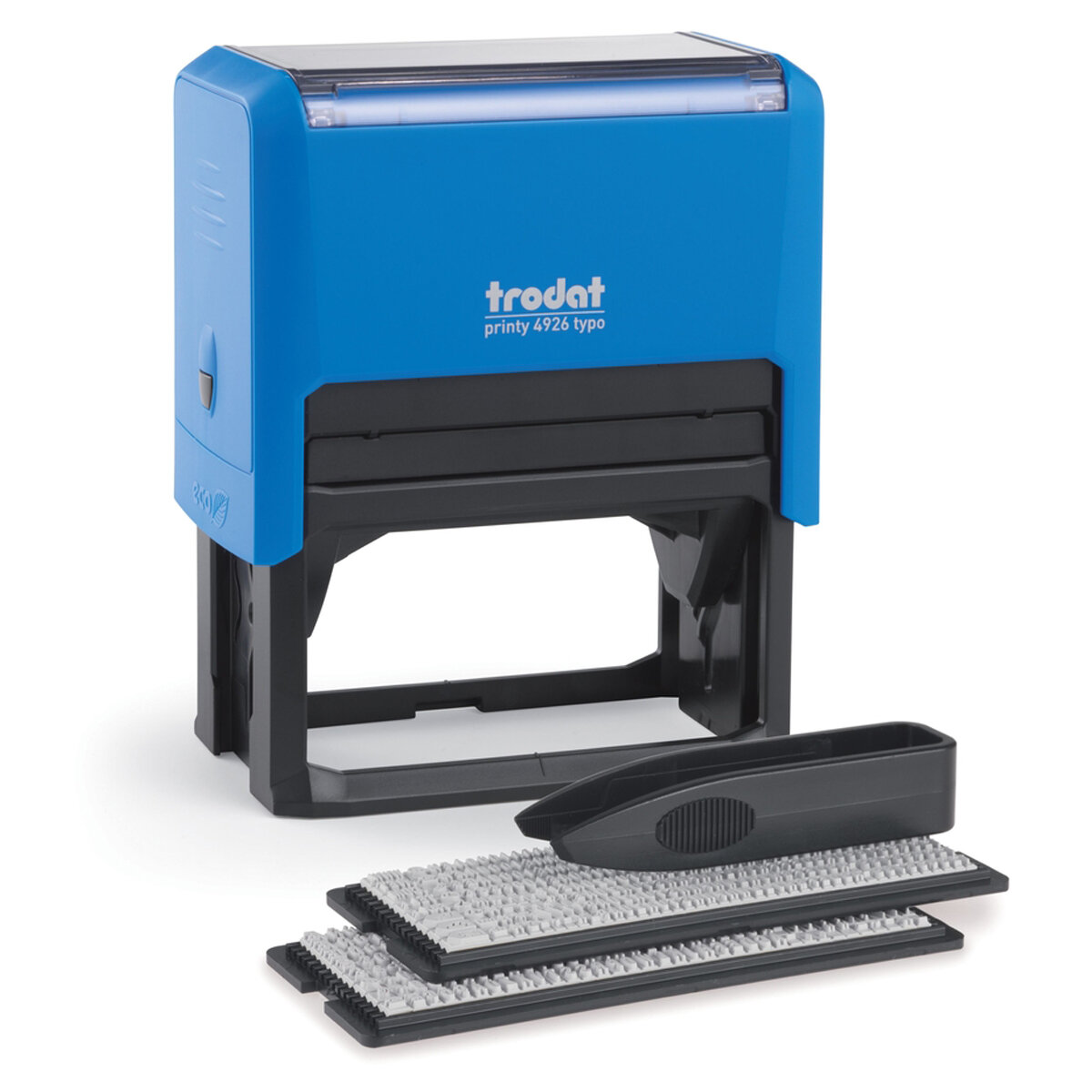 Штамп самонаборный Trodat, 8стр, 2 кассы, пластик, 75*38мм, блистер (167041)