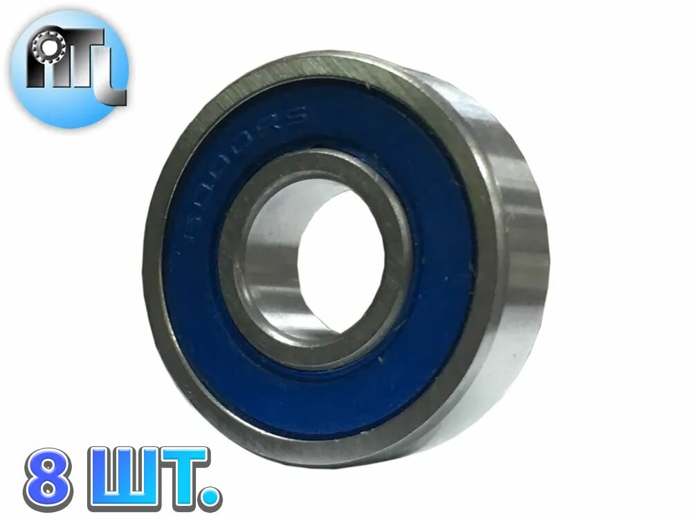 Комплект 8 шт. Подшипник 6000-2RS (180100) NTL Bearing