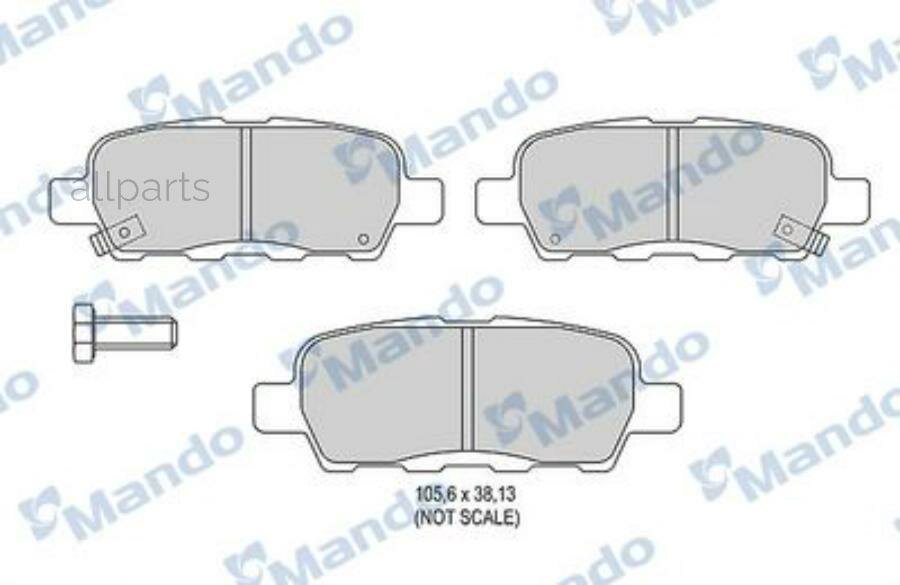 MANDO MBF015002 тормозные колодки NISSAN MBF015002