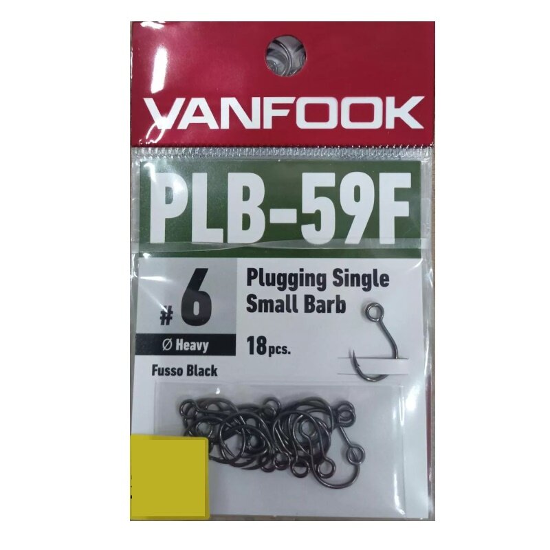 Крючки Vanfook PLB-59F fusso black #6