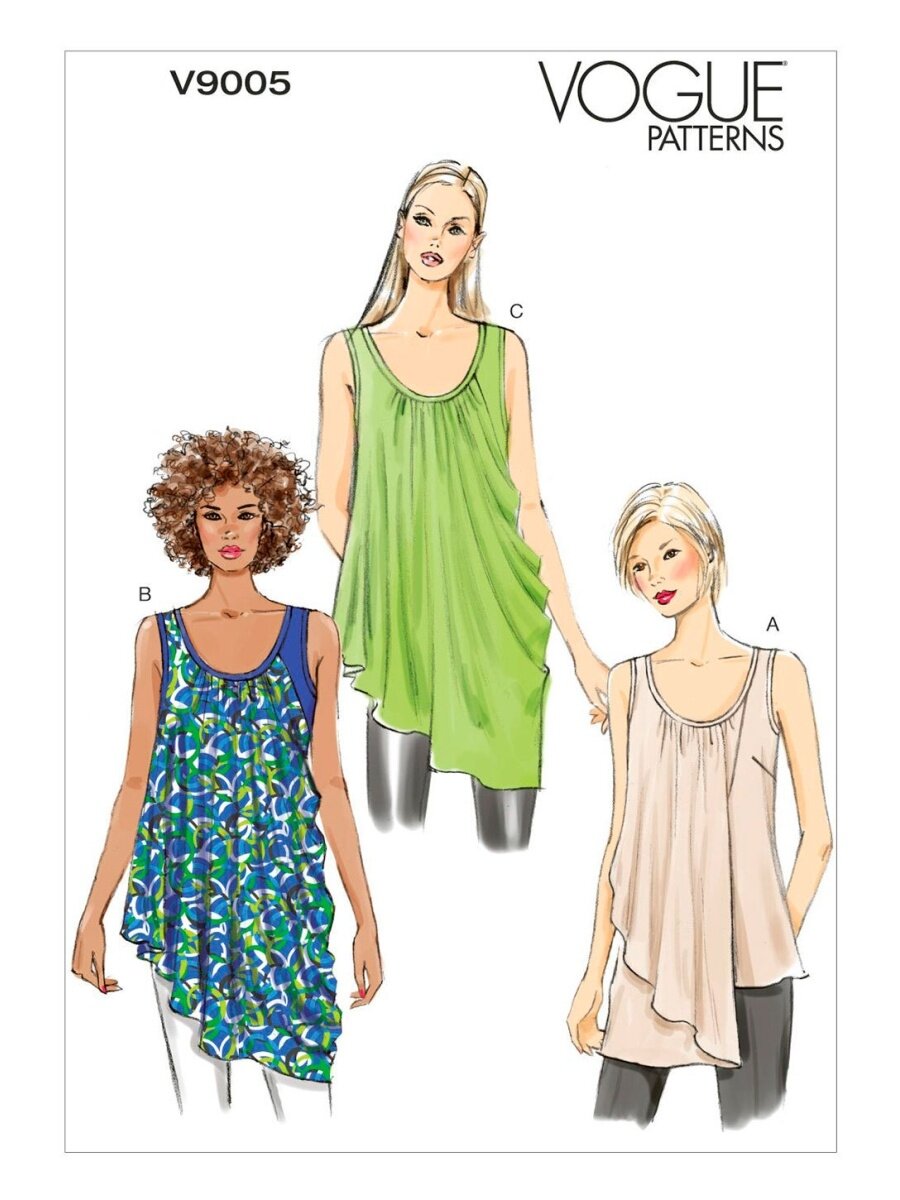 Выкройка VOGUE №9005 Топ, туника