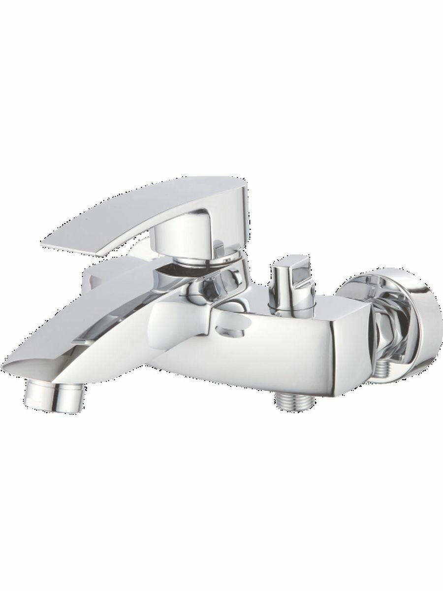 Смеситель для ванны и душа Hansen H30009, корпус монолитный, цвет хром