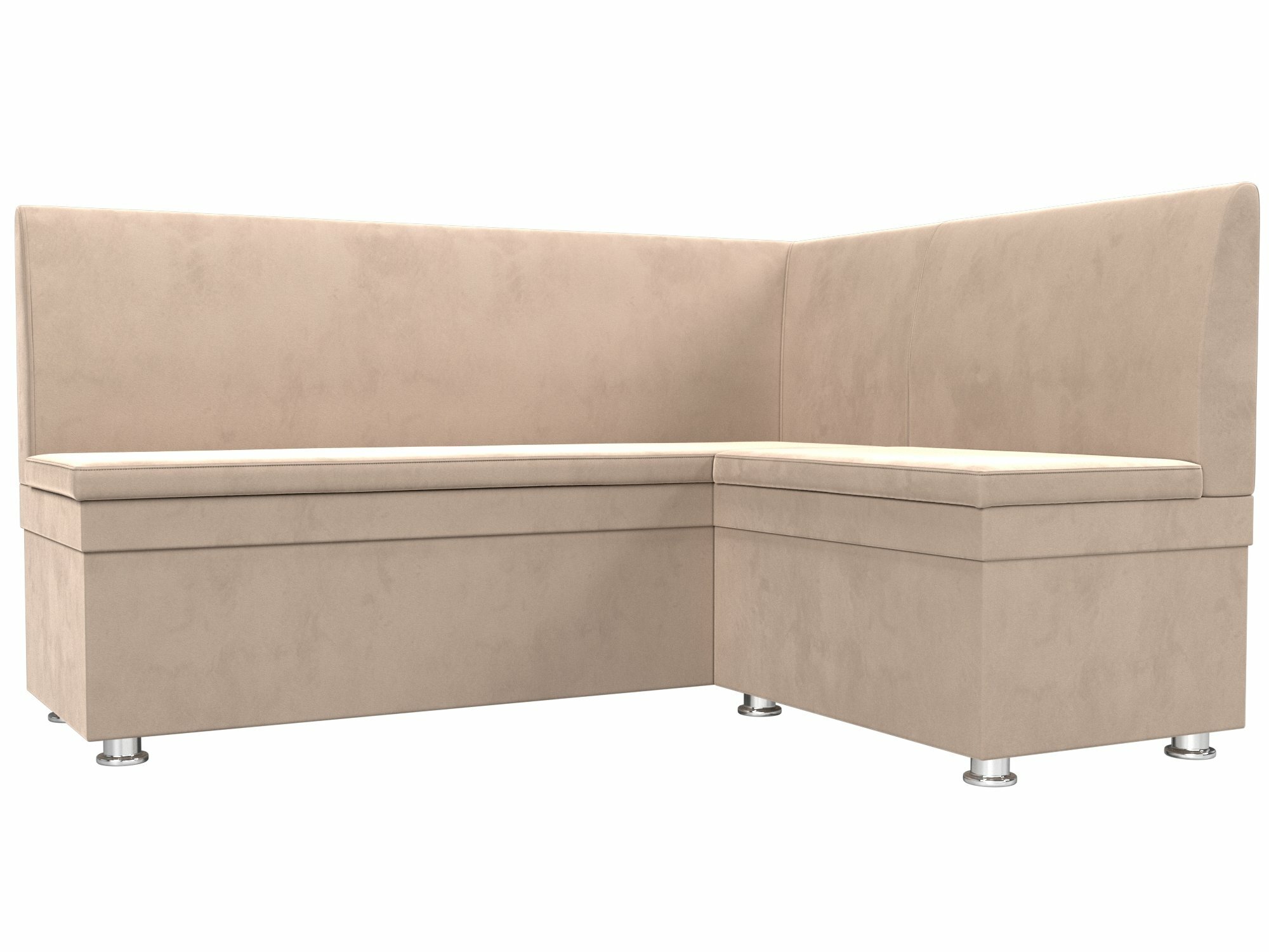 Кухонный угловой диван Уют правый угол, Велюр, Модель 109626