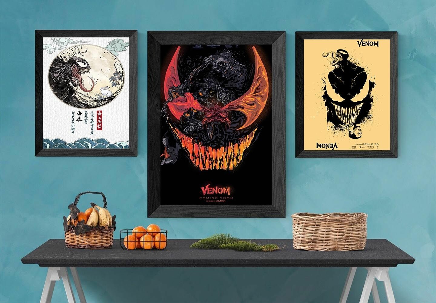 Набор кино плакатов Веном / Venom сериал (1 шт А3; 2 шт А4; без рамы)