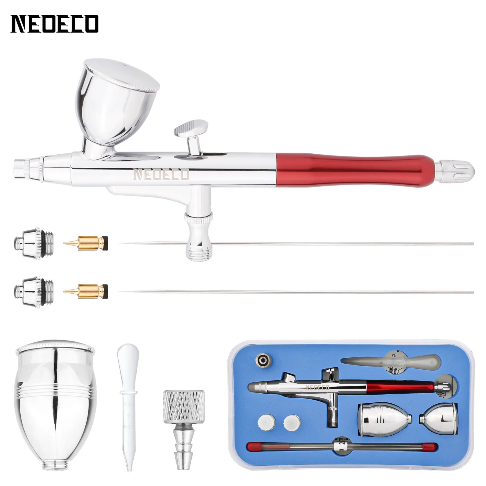Аэрограф NEOECO Двойного Действия 0.2/0.3/0.5 мм NCT-GA01R