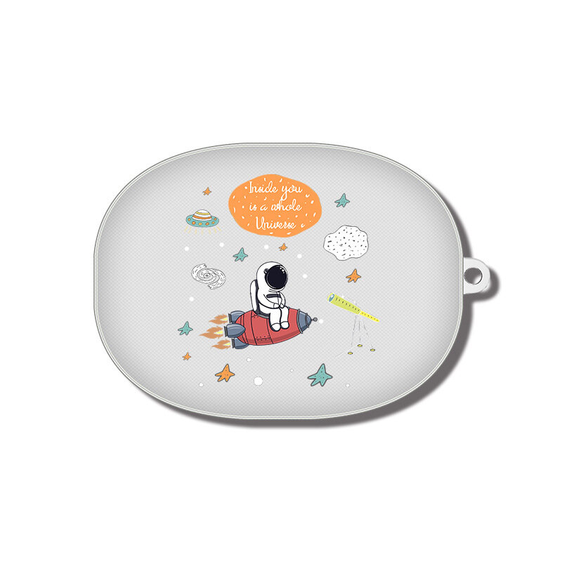 Чехол EDIFIER "Ракета-космонавт", для наушников Shengmai X3Plus, прозрачный, TPU