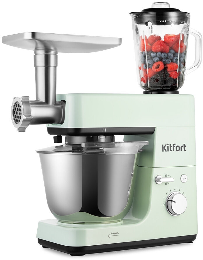 Миксер планетарный KitFort КТ-3419-2, мятный