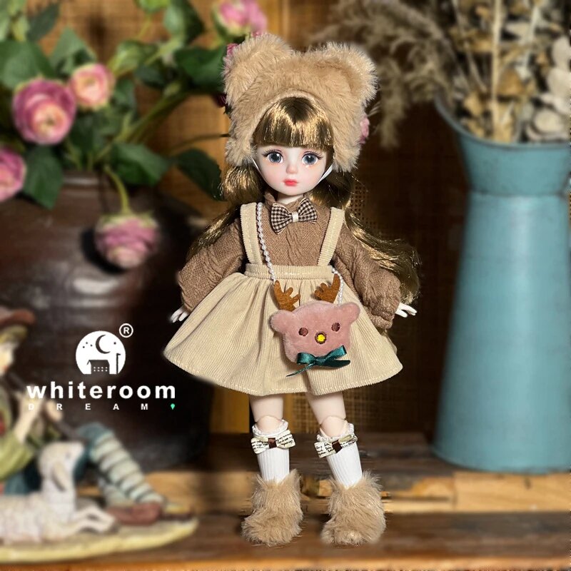 Шарнирная кукла Whiteroom 30 см винил сероглазая Doll with clothes 04, Replace with body B
