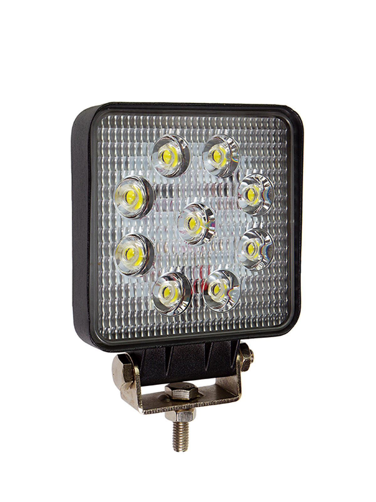 Cветодиодные фары дополнительного света, ближнего света 12/27V 9 SMD квадрат FLOOD 27W (1 штука)(11954)