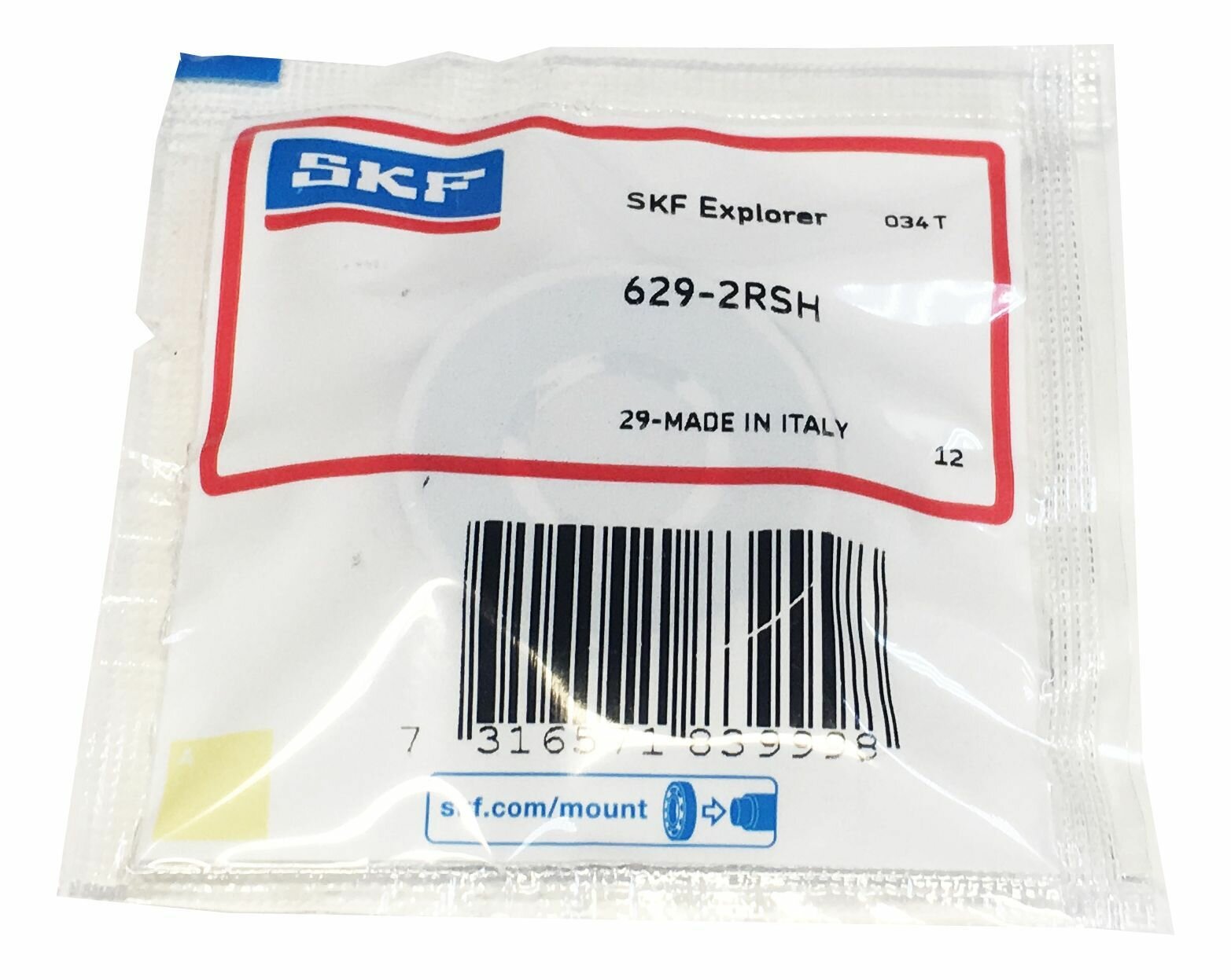Подшипник 629 2RSH SKF 9*26*8 мм комплект 2 штуки