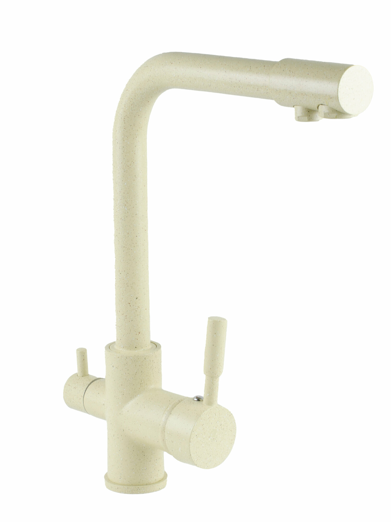 Смеситель кухонный SANTREK -1001 "PRESTIGE" (SAP-1001) шар. d-35 с подключением фильтра питьевой воды, Песочный