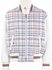 Куртка THOM BROWNE Gingham-check bomber jacket, размер 46, white