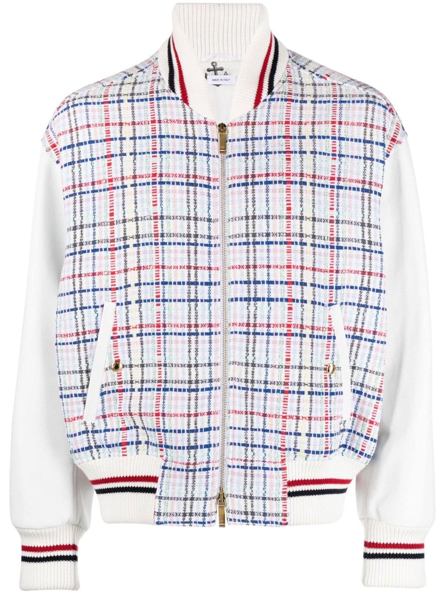 Куртка Gingham-check bomber jacket