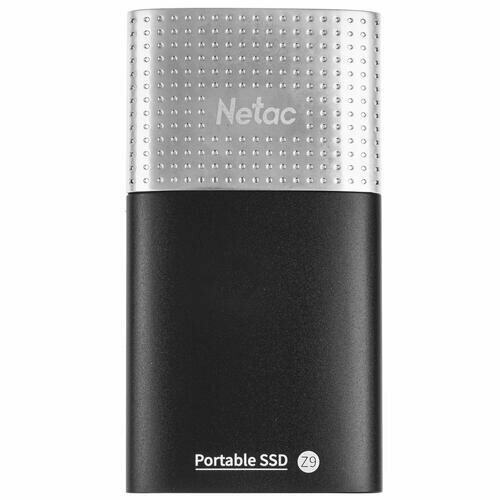 Внешний SSD накопитель Netac Z9 1Tb чёрный/серебро NT01Z9-001T-32BK