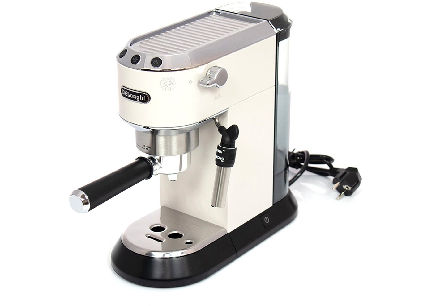Кофеварка рожковая De'Longhi Dedica EC 685, белый, 1350 вт