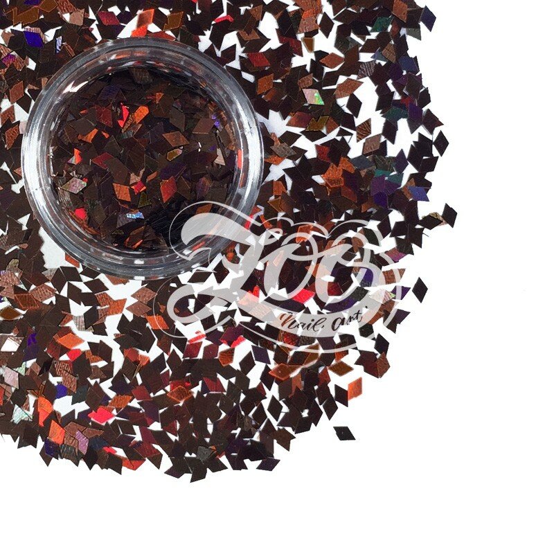 Ромбики для дизайна №1148 Zoo Nail Art (коричневые)