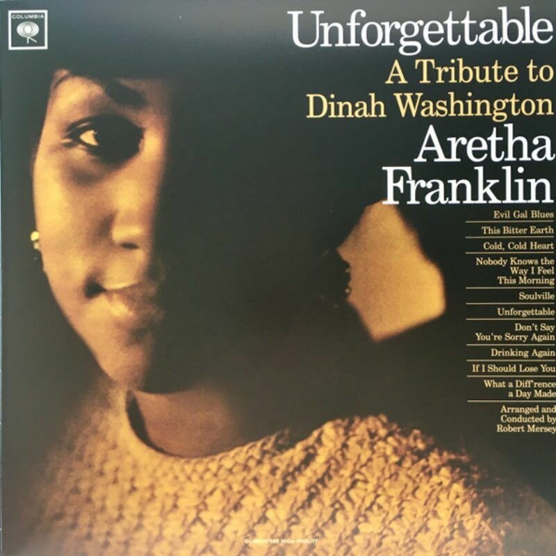 Aretha Franklin. Unforgettable (A Tribute To Dinah Washington) (LP) виниловая пластинка