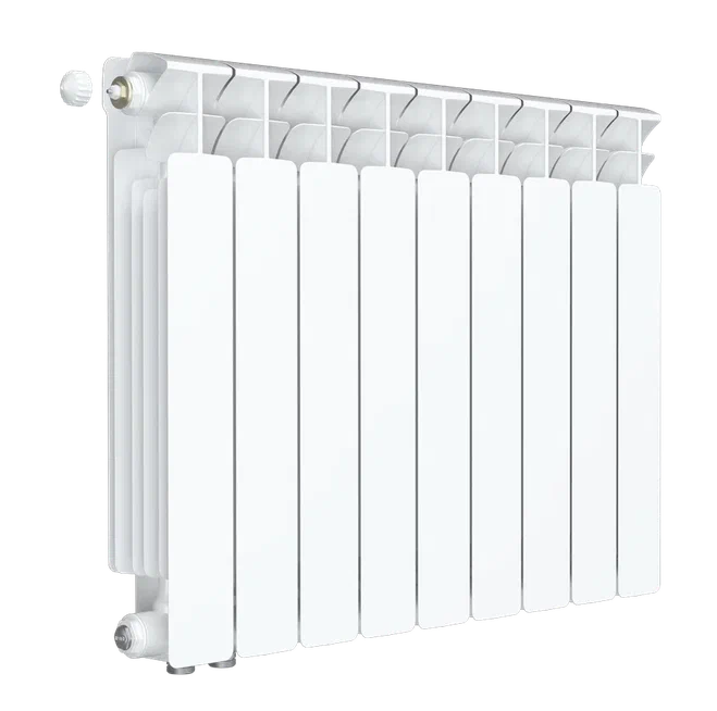 БиМеталлический радиатор Rifar Base Ventil 500 \ 9 секций \ с нижним левым подключением