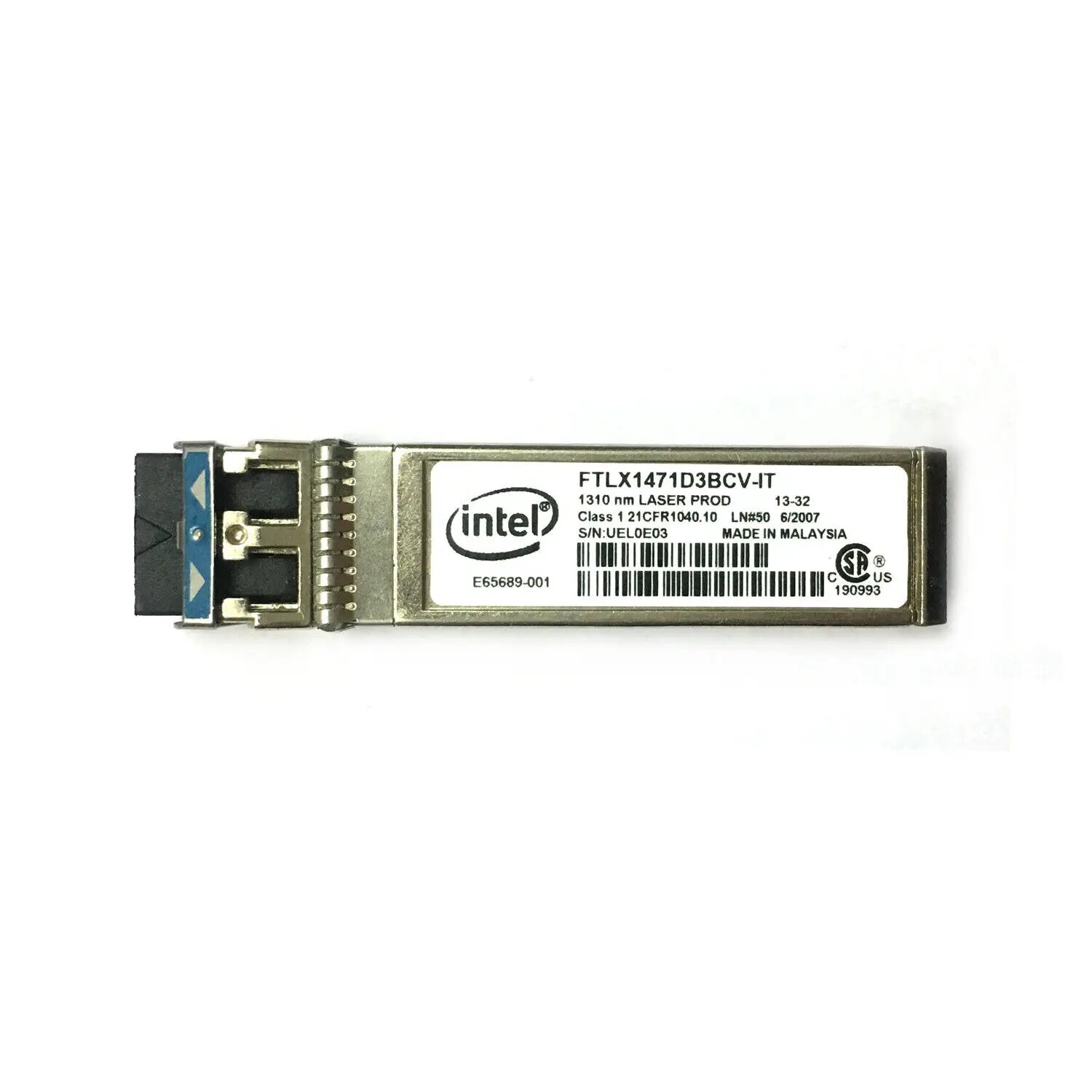 Приемопередатчик Intel E10GSFPLR FTLX1471D3BCV-IT Ethernet SFP + SM для X520-DA2/SR2