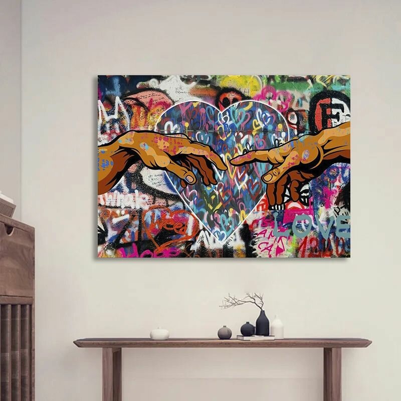 Картина "Мотивация. Деньги. Успех", поп-арт, холст, на подрамнике, крепление, упаковка