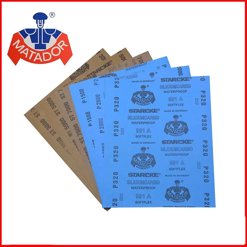 Наждачная бумага MATADOR 220 #-7000 #, зеркальная наждачная бумага, нефрит, полировка, обработка мебели, сухая и влажная водяная мельница 230*280 мм, 1 шт. 600 grit