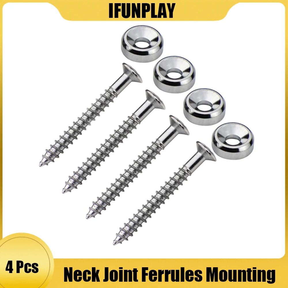 4 шт, металлические втулки для гитары IFUNPLAY 0512-BQK Gold x4pcs