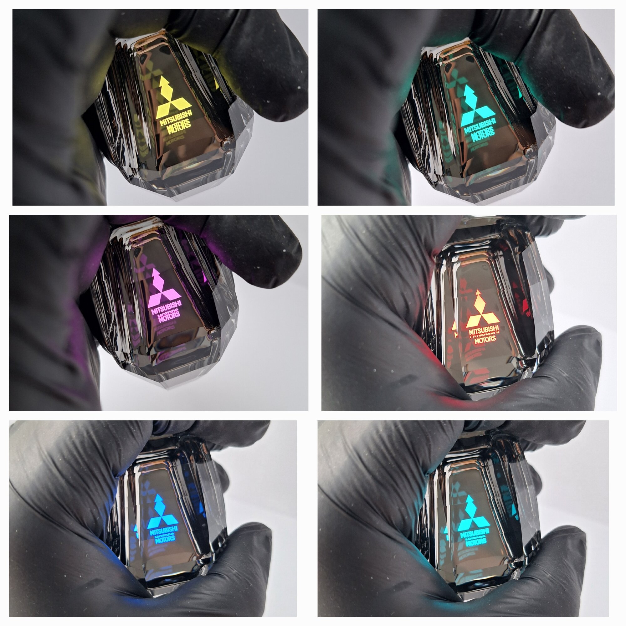 Ручка акпп хрустальна логотип Mitsubishi