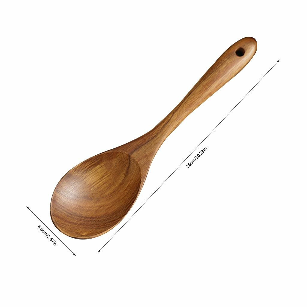 Деревянные ложка и вилка для салата (2 шт.)