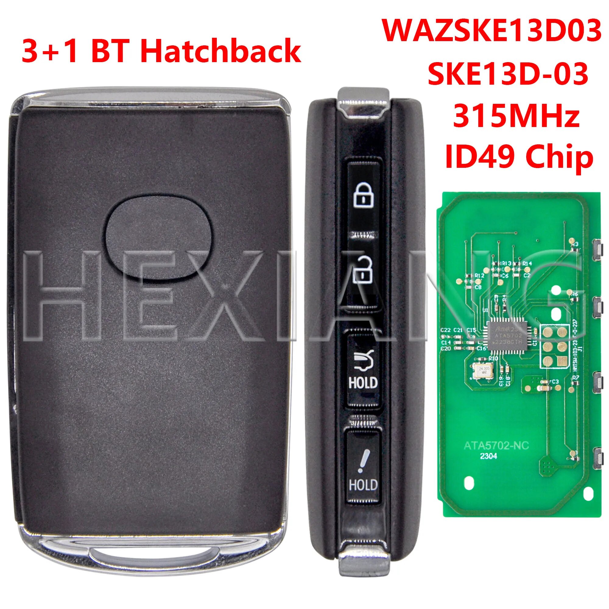 Ключ для Mazda 3 6 MX-5 CX-9 3+1 BT Hatch ID49 315MHz