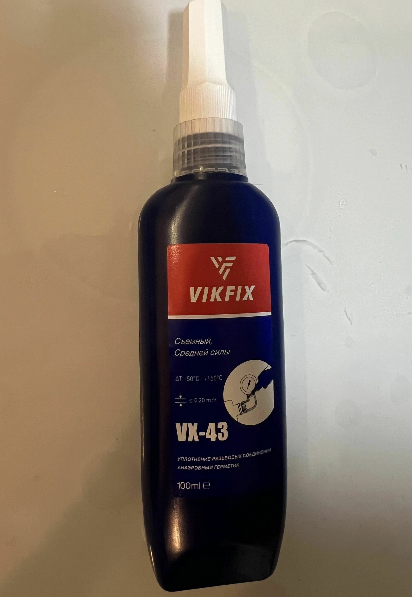 Клей гель для резьбовых соединений VIKFIX (Фиксаторы резьбы) VX43 15МЛ