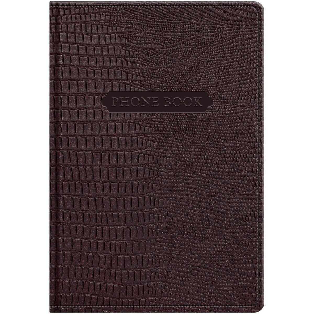 Телефонная книга BG "Reptile. Burgundy" А5, 80 листов, кожзам, с вырубкой (Pb5_63334)