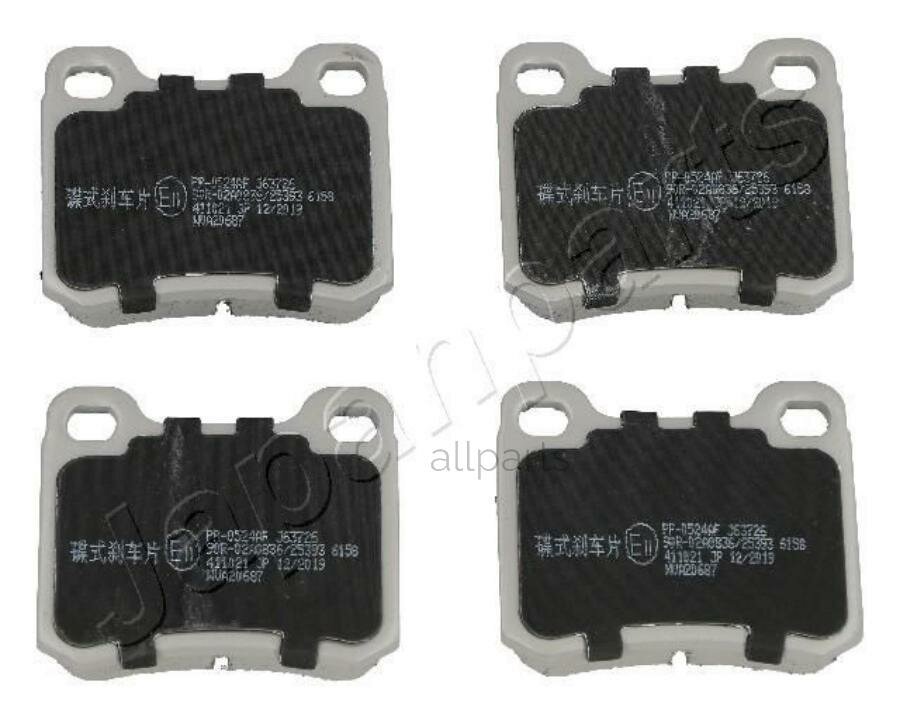 JAPANPARTS PP0524AF Колодки тормозные дисковые, комплект | зад |