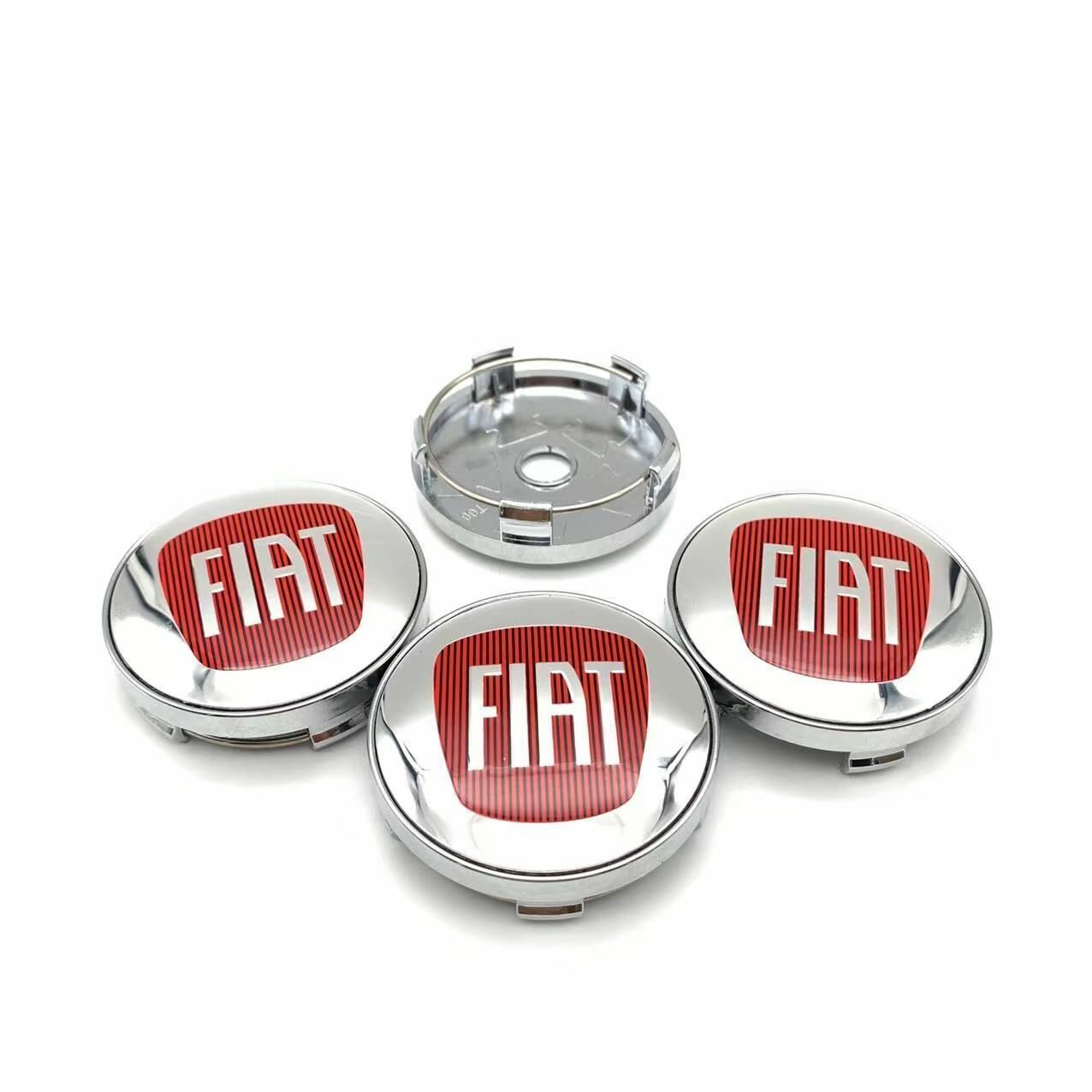 Пылезащитные колпаки для легкосплавных дисков фиат /Колпачки на диски FIAT 60/56/10, комплект из 4 штук