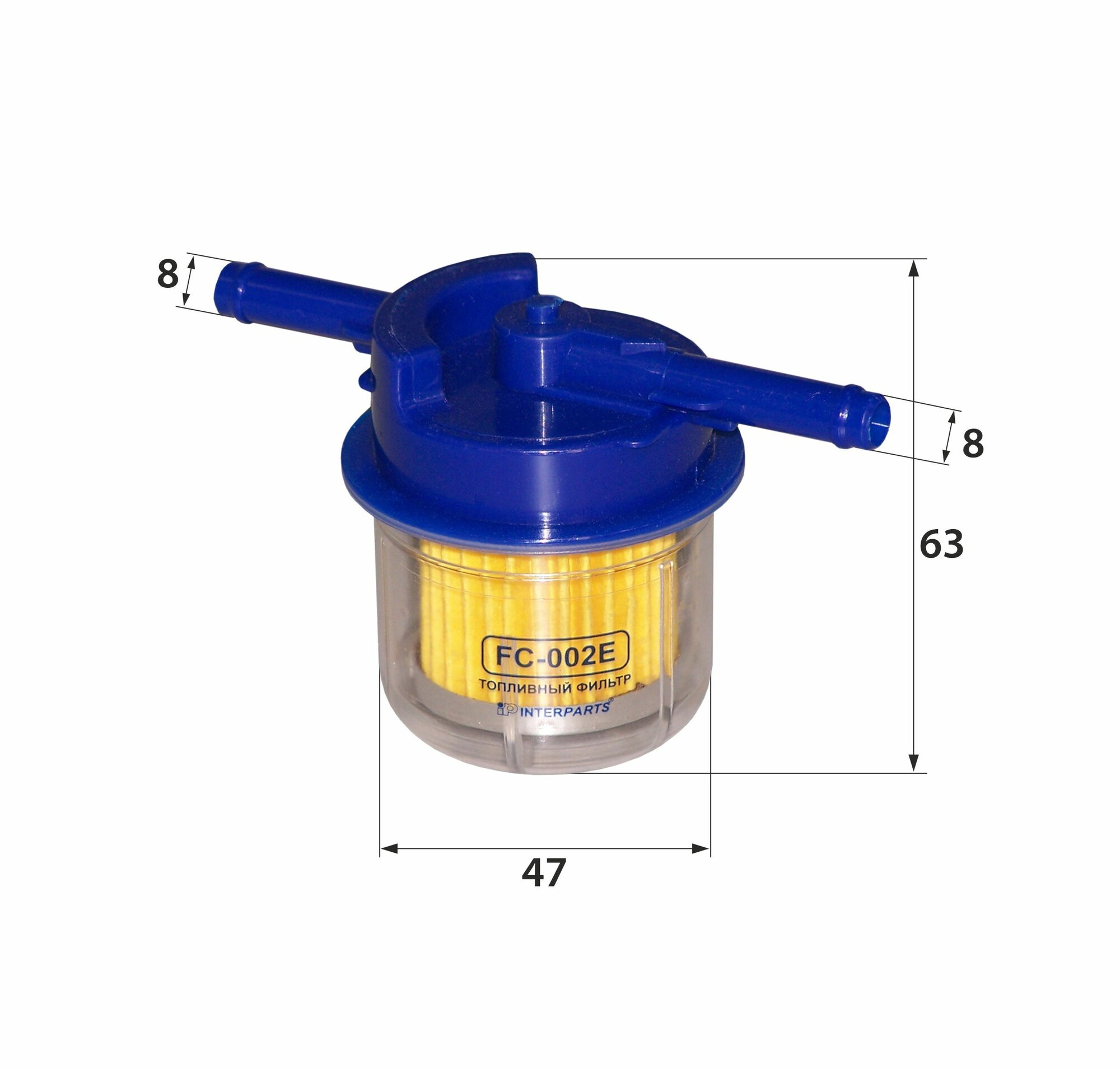 Фильтр топливный RB-Exide FC-002E для LADA (ВАЗ) ИЖ москвич.