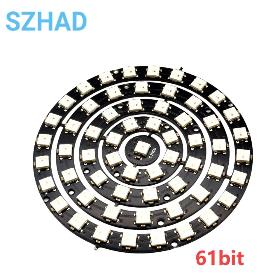 Светодиодное кольцо 61 bit WS2812 RGB